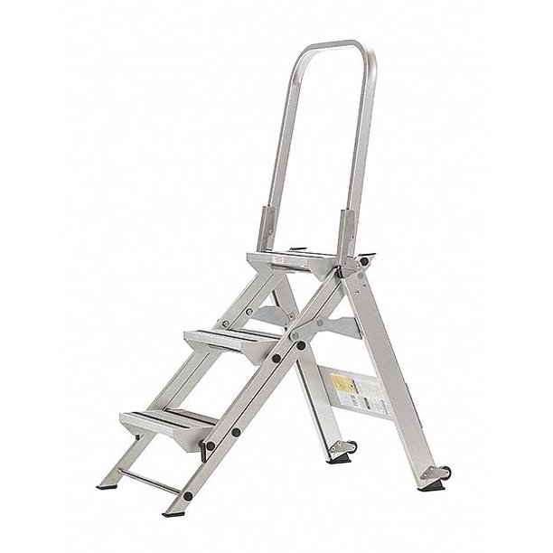 Xtend & Climb Utility Step Stool, Silver 2KFG5 - Walmart.com