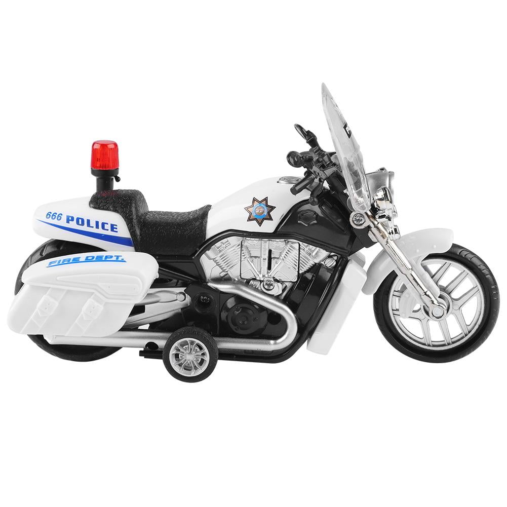 Greensen Children Mini Pull Back Toy Alloy Simulation Motorcycle Police ...