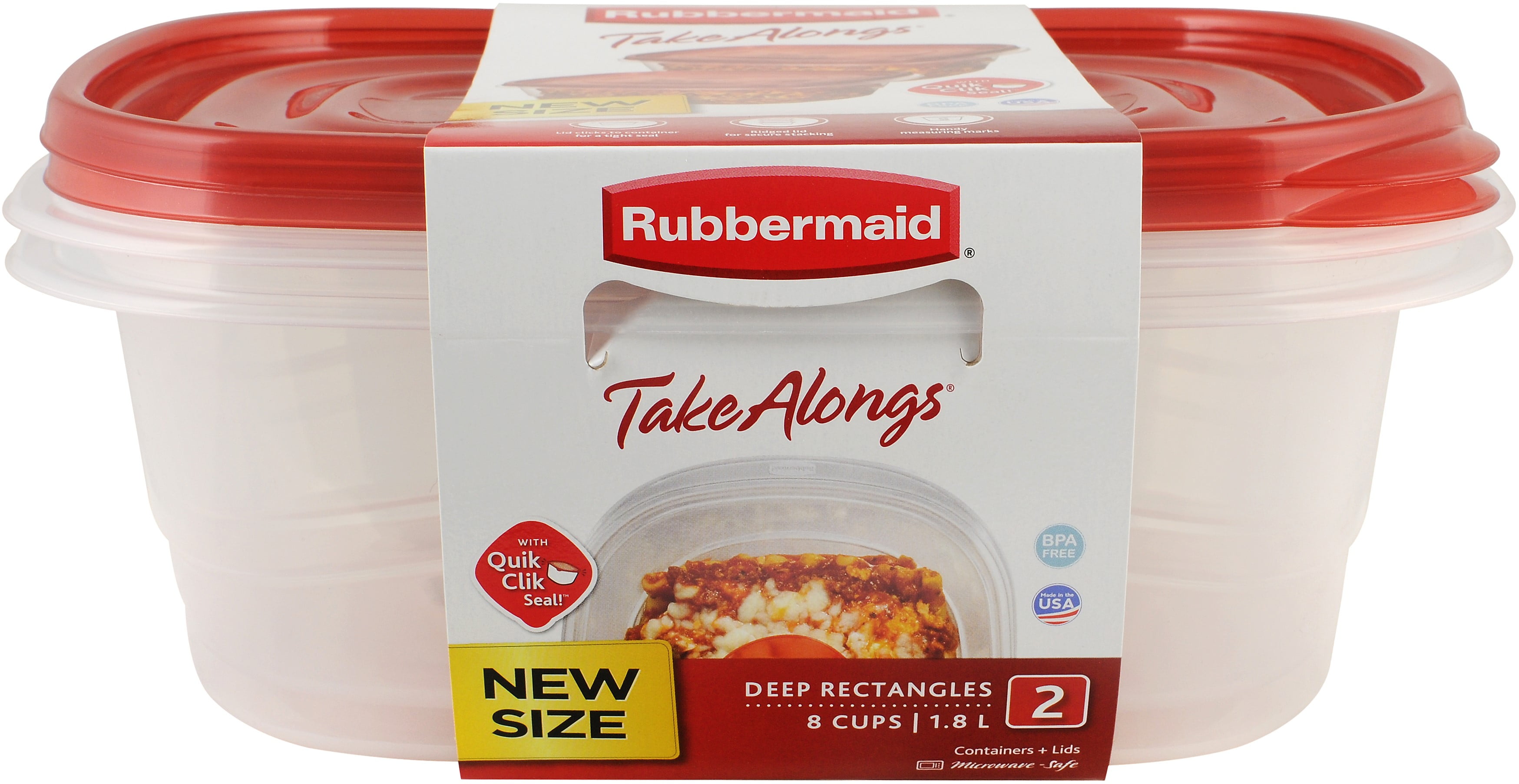 Rubbermaid TakeAlongs Deep Rectangle Food Storage Container (Set of 2 ... Rubbermaid TakeAlongs Deep Rectangle Food Storage Container (Set of 2 ...