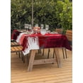 Abstract Art Rectangle Outdoor Tablecloth with Umbrella Hole Vintage ...