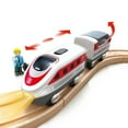 Hape Bucket Super Cityscape Transport Builder Train Set, Kid's Battery ...