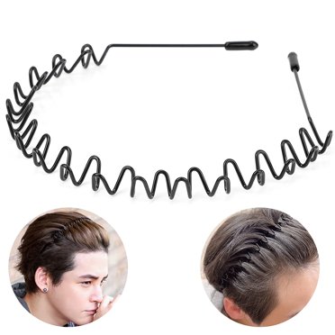 6 Pieces Metal Headbands Wavy Hairband Spring Hair Hoop Sports Fashion ...