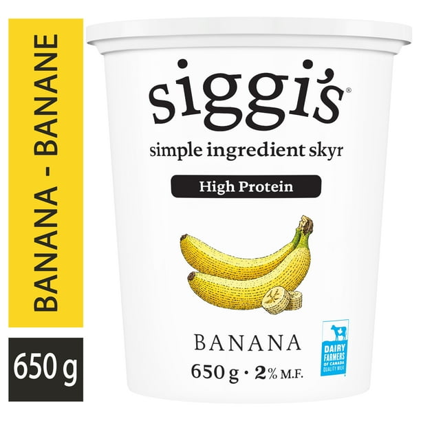 Siggi's Banana 2%, 650 g - Walmart.ca