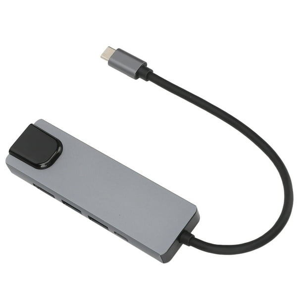 Adaptador multipuerto de concentrador USBC Jadeshay 5 en 1 Tipo C Gris Plateado | Bodega Aurrera ...