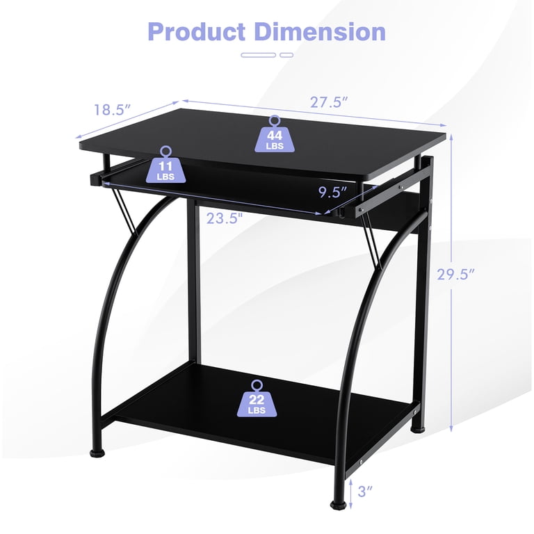Costway Computer Desk Pc Laptop Table Workstation Home