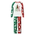 DDSBABAY Christmas Family Pajamas Matching Set Christmas Tree Letter ...