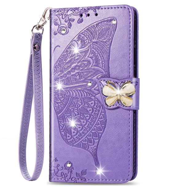 Allytech Galaxy Note 20 Ultra Case,Shockproof PU Leather Shiny ...