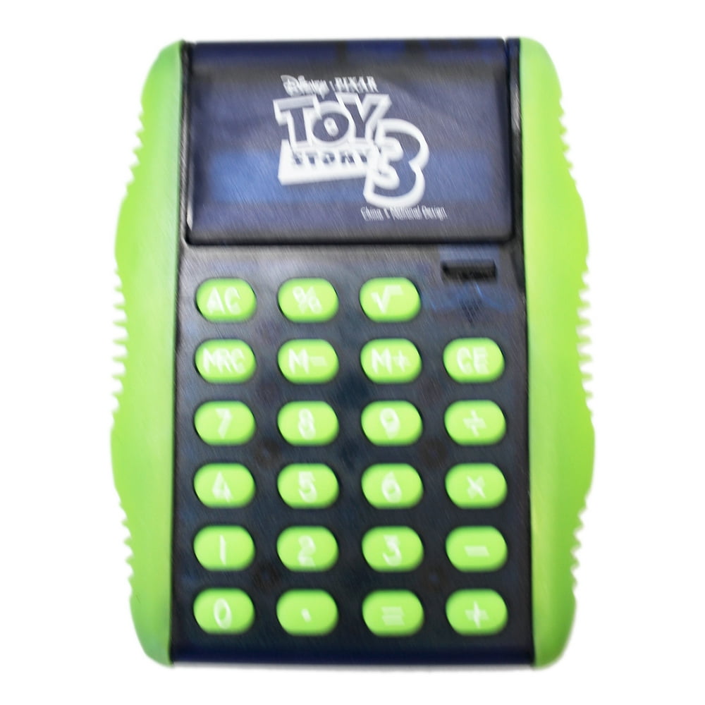 Disney Pixar's Toy Story Green/Dark Blue Colored Kids Calculator ...
