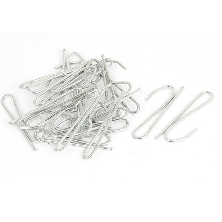 60mm Long Short Hook Shanks Single Prong Pleat Curtain Drape Hooks 20 ...