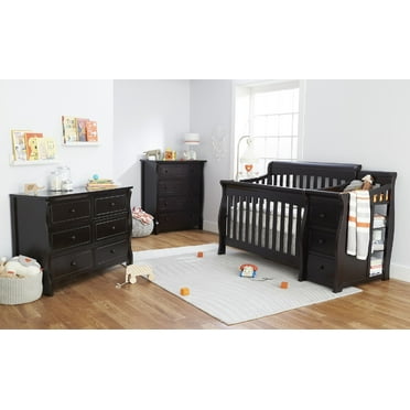 Sorelle Princeton Elite 4 in 1 Crib and Changer - Espresso - Walmart.com