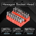 TYHREF-33Pcs Security Bit Set Tamper Proof Security Screw Hex Bit Head ...
