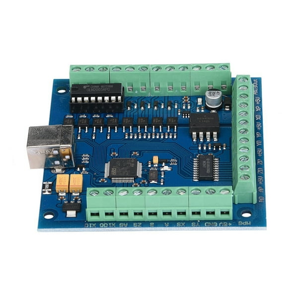 Controlador USB CNC, MACH3 USB Tarjeta de control CNC de 4 ejes Tarjeta de movimiento Mach ...
