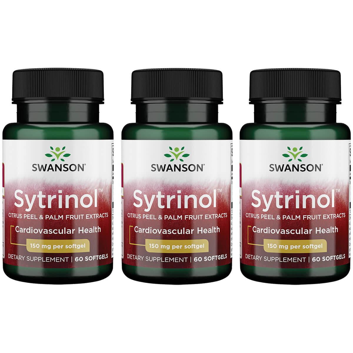 Swanson Sytrinol 150 mg 60 Sgels 3 Pack - Walmart.com