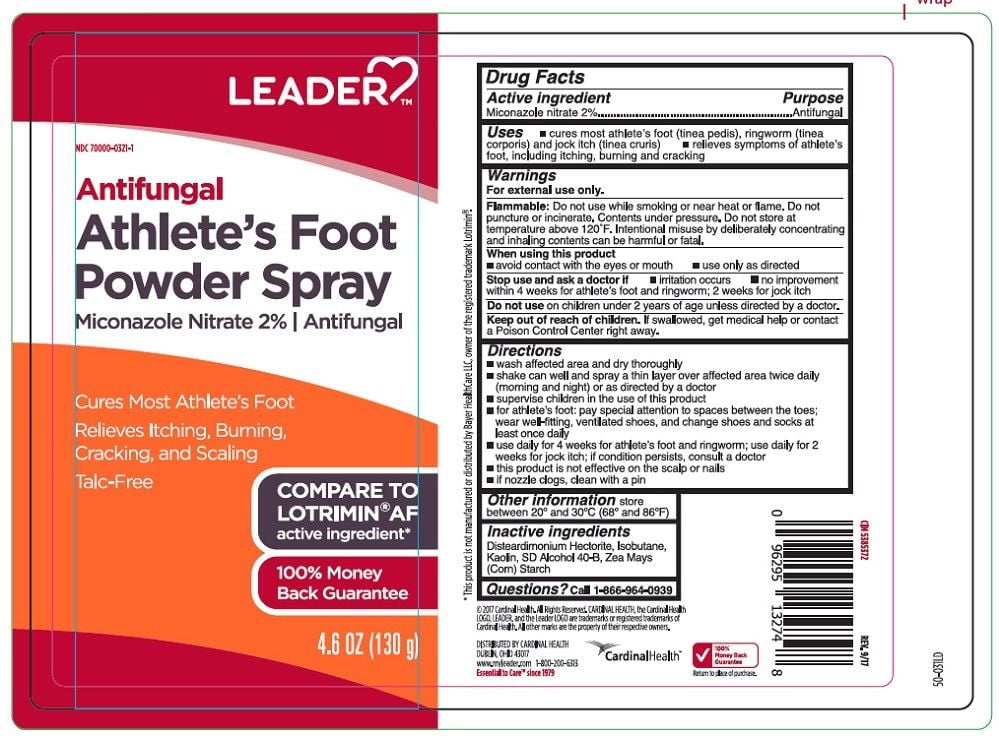 Leader Antifungal Athlete's Foot Powder Spray, 4.6oz - Walmart.com