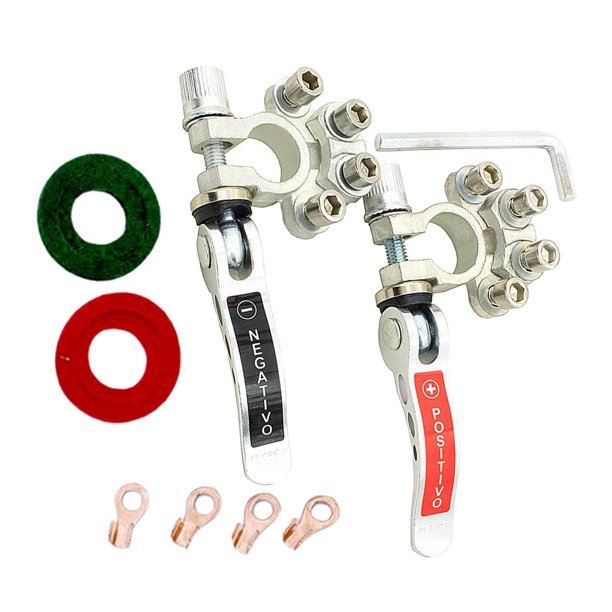 pitrice Car Battery Clamp Terminal Connector Zinc Pile Head Post Washer ...