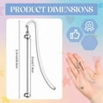 8 PCS Beaded Bookmarks DIY Metal Blank Strip Bookmarks Beaded Modern ...