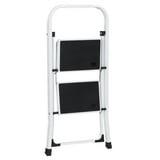 ZENY Heavy-Duty 2 Step Ladder, Portable, Non-Slip Wide Platform, Anti ...