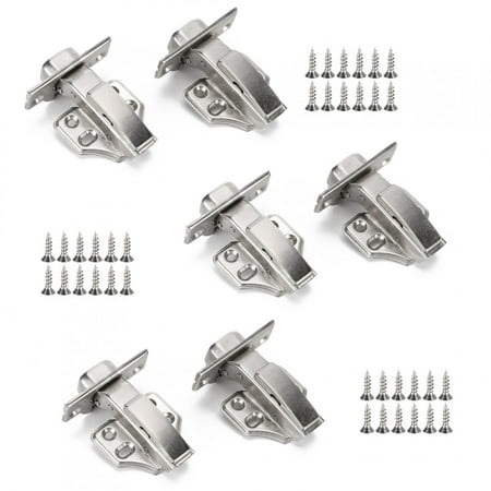 3 Sets Hinge Water Pressure 2‑Stage Force Furniture Parts 1.2mm‑Steel 4 ...