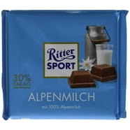 Ritter Sport Alpine Milk Chocolate 100g (Pack of 12) - Walmart.com