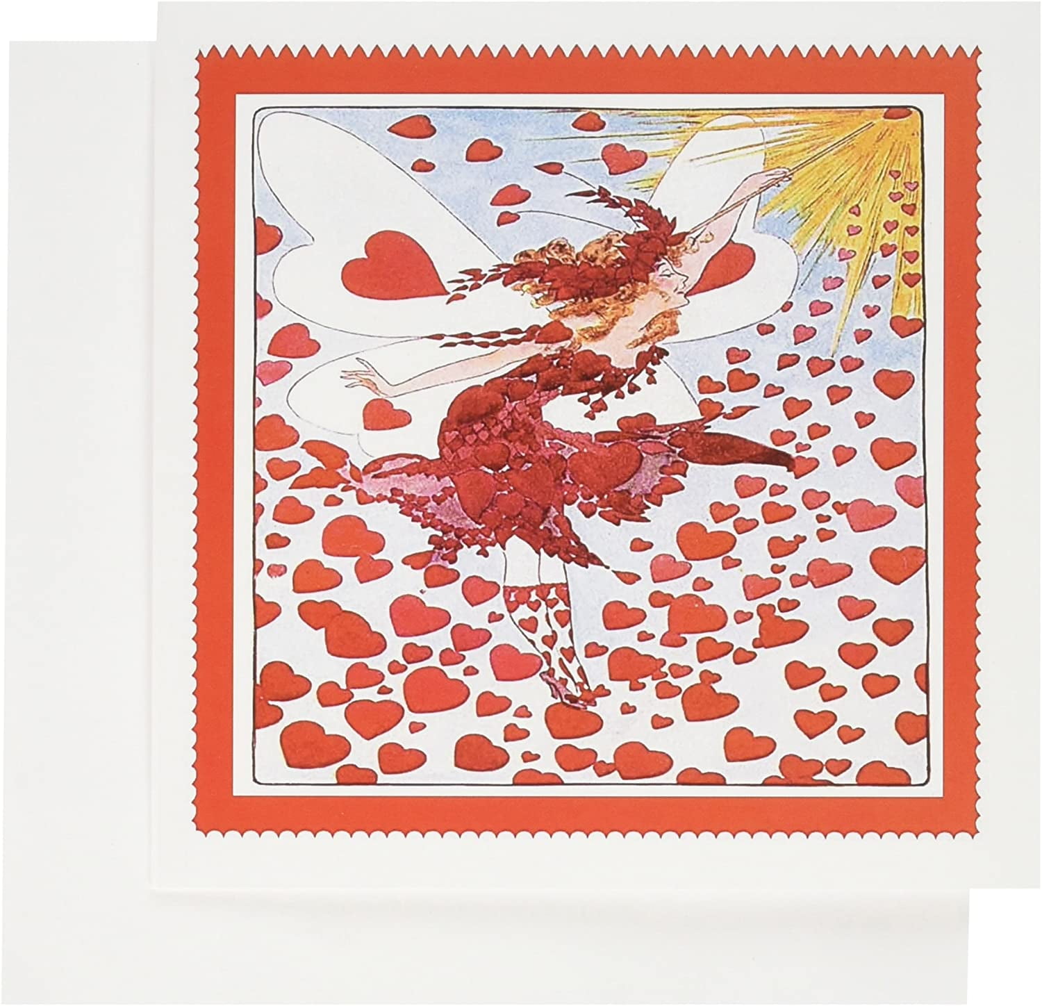 3dRose Beautiful Victorian Valentine Fairy with Lots of Hearts Greeting ... 3dRose Beautiful Victorian Valentine Fairy with Lots of Hearts Greeting ...