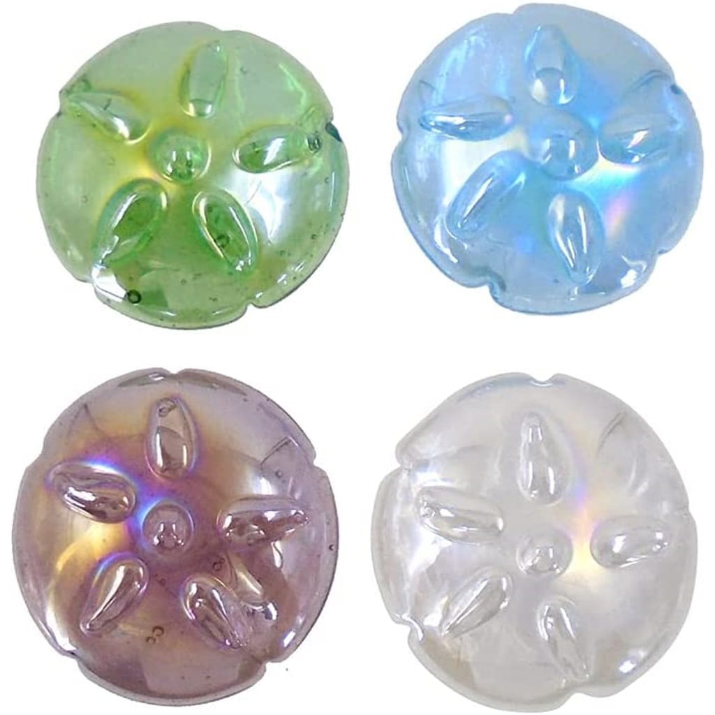 4 Mini Glass Sand Dollar Paperweights - Walmart.com