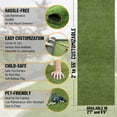 Sweet Home Stores Realistic Artificial Grass 2'7" x 3' Waterproof Turf ...