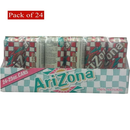 Arizona Raspberry Tea, 23 oz each, Case of 24 Cans - Walmart.ca