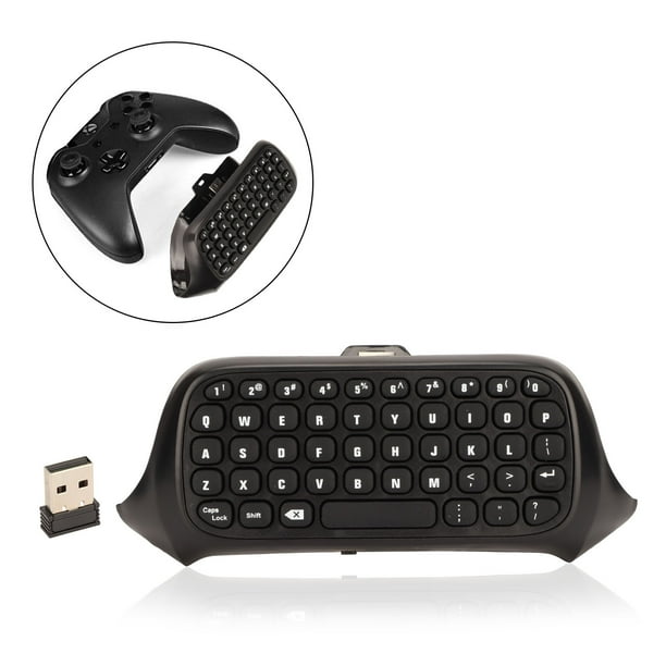 Teclado del Controlador de JUEGO INALÁMBRICO, Teclado de Chatpad de Juegos Portátil 2.4G 32.8ft ...