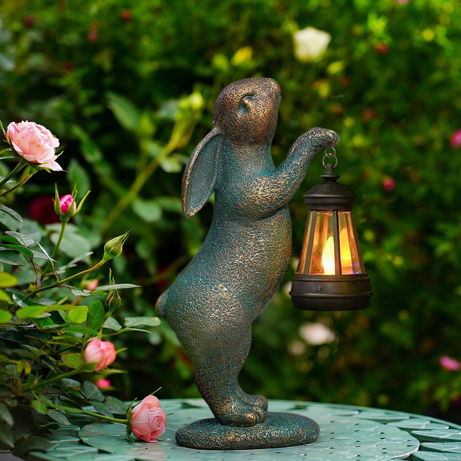 Click here for Rewenti Solar Easter Rabbits Garden Statue prices
