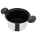 Miumaeov 1.8L Micro Pressure Cooker Non-Stick Pot Stainless Steel Round ...