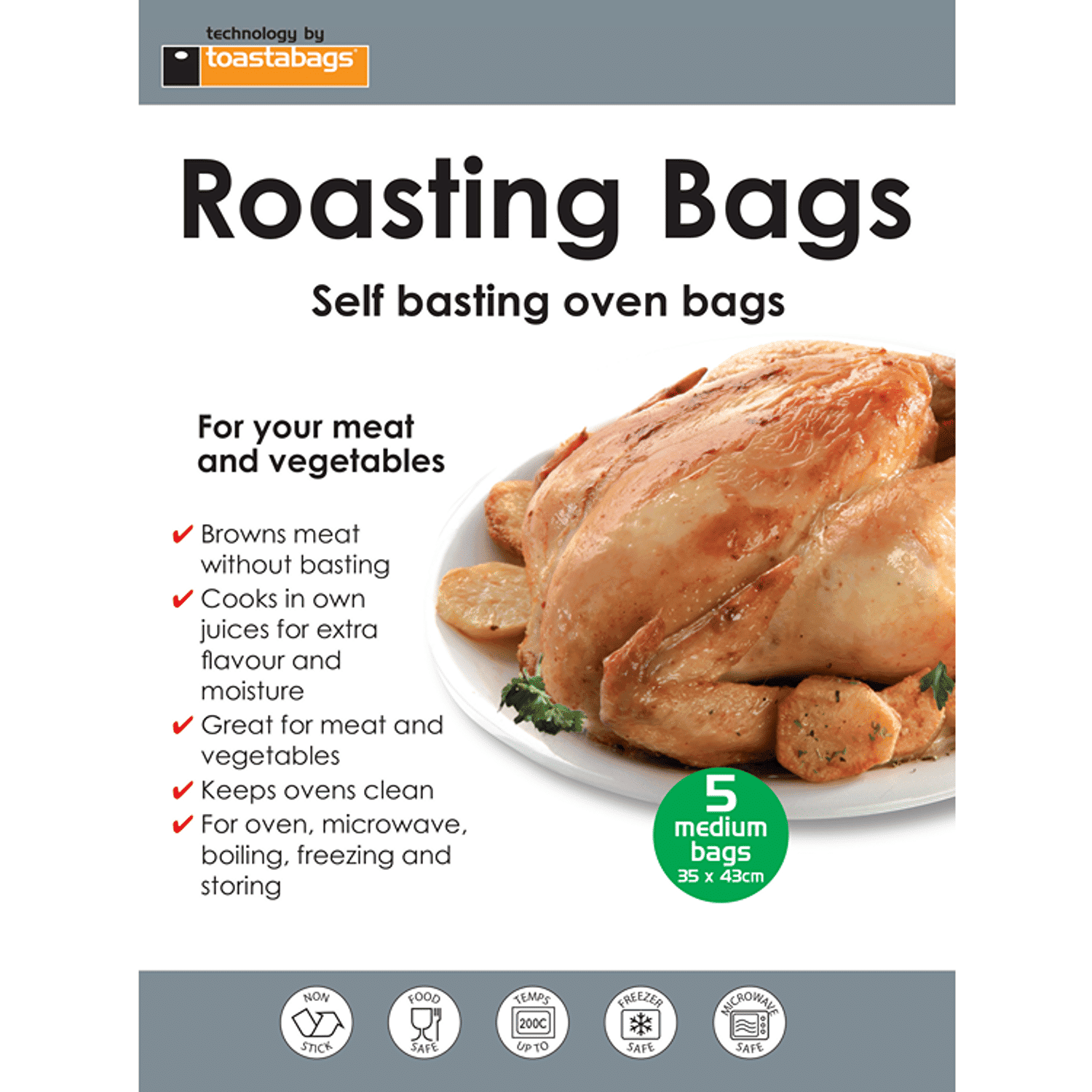 Click here for Planit Products Oven Roasting Bags Medium 5pk M prices