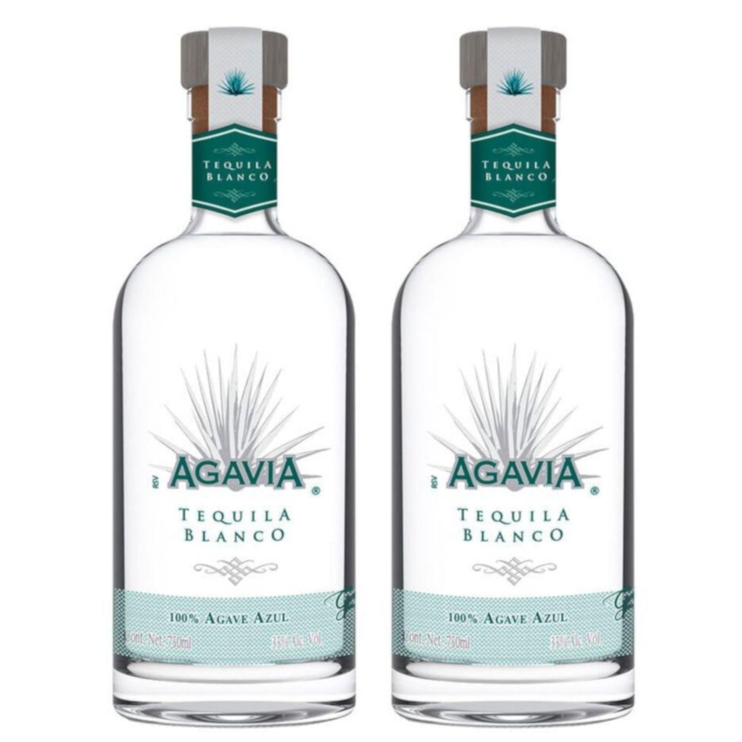 Pack de 2 Tequila Agavia Blanco 100% 750 ml Agavia Blanco 100% | Bodega ...