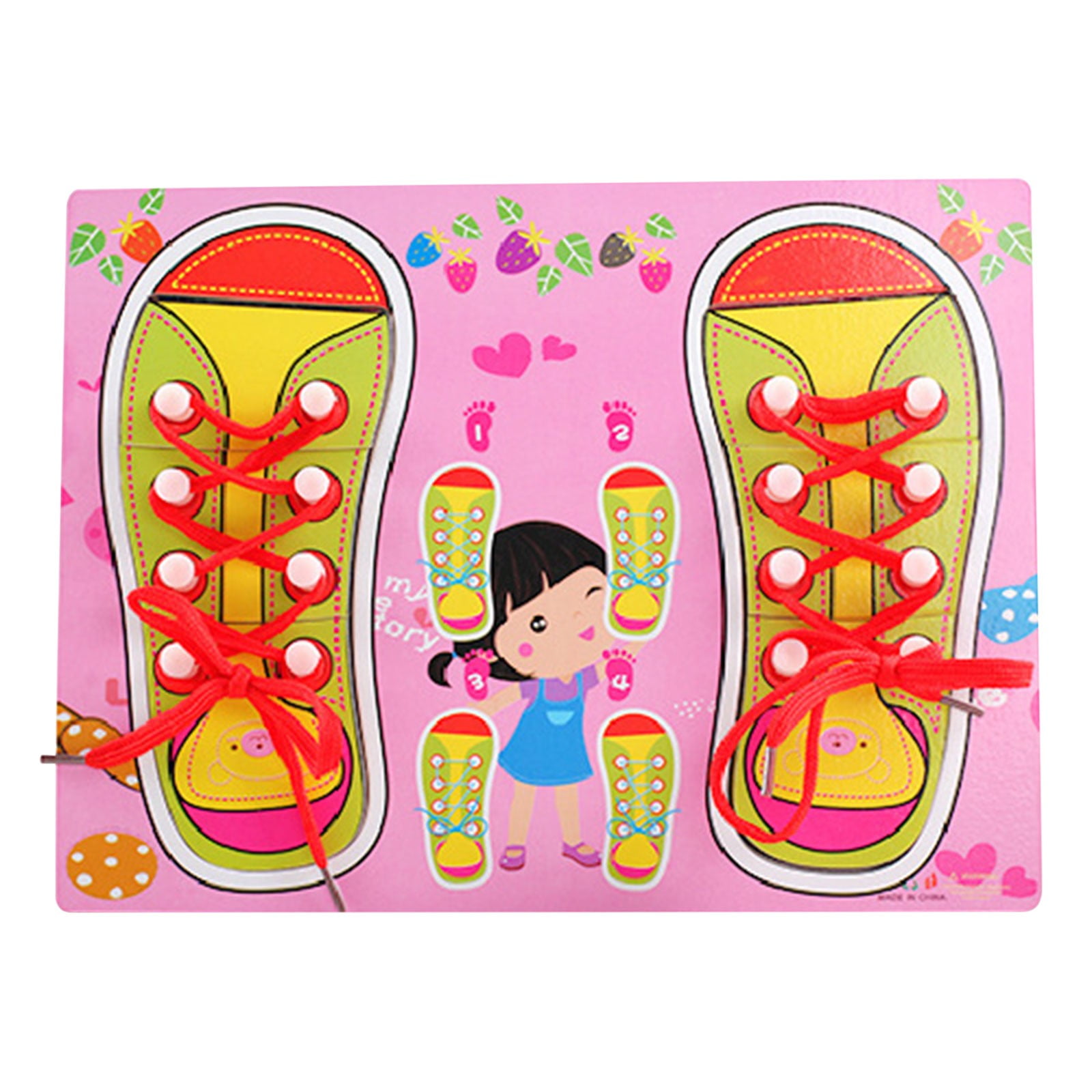 Click here for Unbranded Wooden Lacing Shoe Learn To Tie Shoe Edu... prices