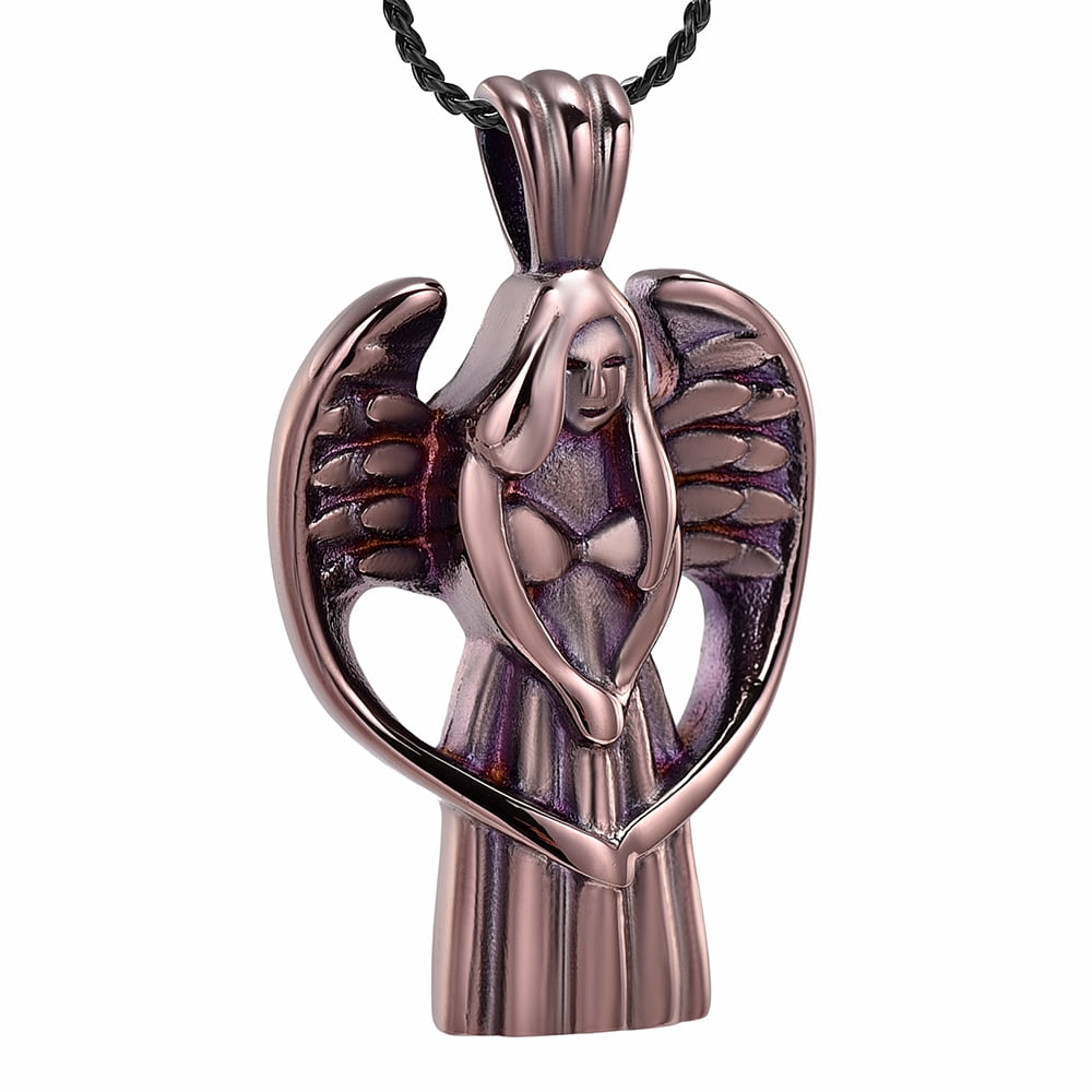 Angel Fairy Urn Jewelry Cremation Urn Pendants with Chain Urn Necklace ...