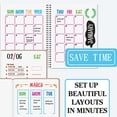 20 Pcs Journal Stencils DIY Drawing Templates for Planner Notepad ...