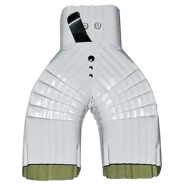 2x3 inch Downspout Diverter / Splitter "Y", Aluminum, White - Walmart ...