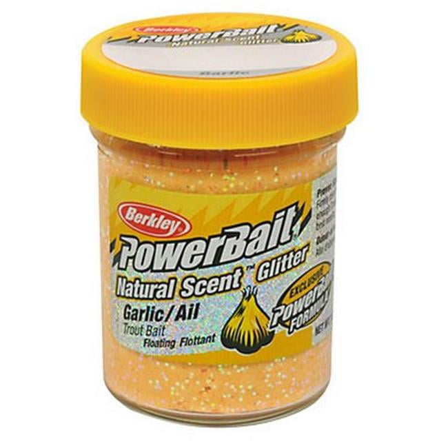 Pure Fishing BGTGY2 Berkley Natural Scent Glitter Trout, Garlic Scent ...