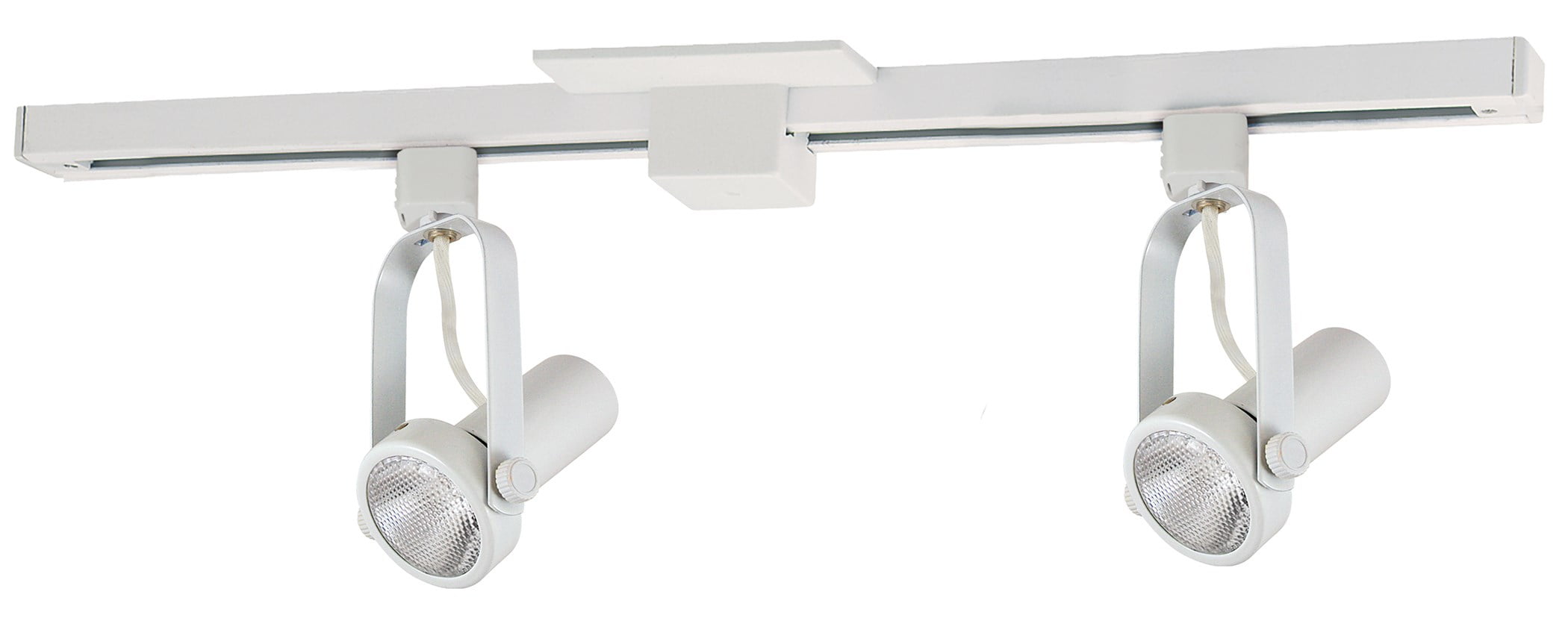 Liteline Corporation 71250-80016 2' White Lerna Two Head Track Lighting ...