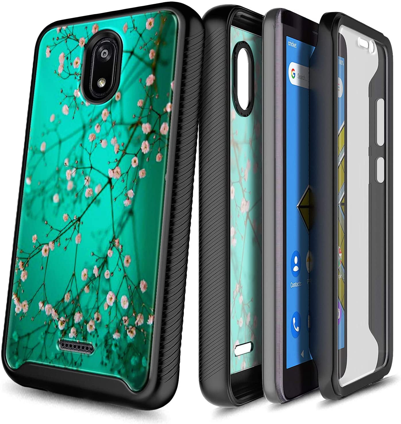 For BLU Wiko Ride Case, AT&T Radiant Core/Cricket Icon with Built-in ...