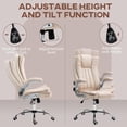 Executive Office Chair with Padded Flip-up Arms, Microfiber High Back ...