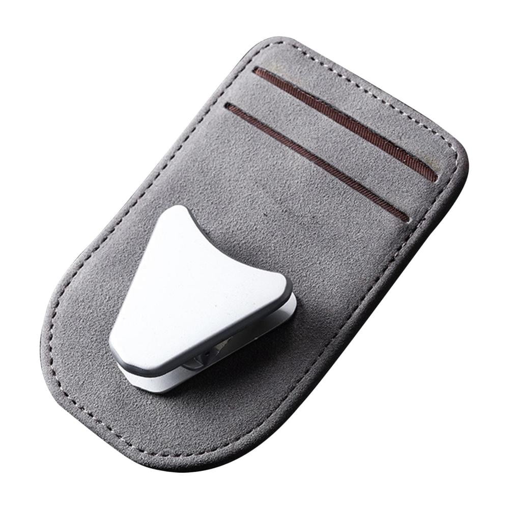 Sunglass Clip for Car Visor|PU Leather Visor Sunglasses Holder Clip ...