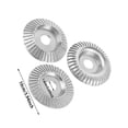 4 Pack 4-1/2" Angle Grinder Wood Grinding Disc, Flat Face Tungsten ...
