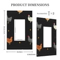 Chicken Eggs Cock Pattern Rooster Single Gang Wall Plate 1 Gang ...