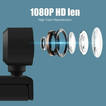 2021 1080P Streaming Business Webcam with Microphone & Privacy Cover ...