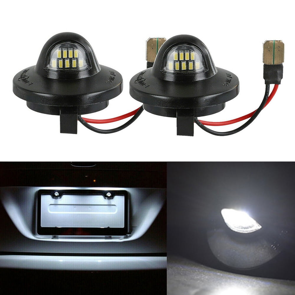 BFY 2x Car LED License Plate Light Assembly Replacement 6000K For Ford ...