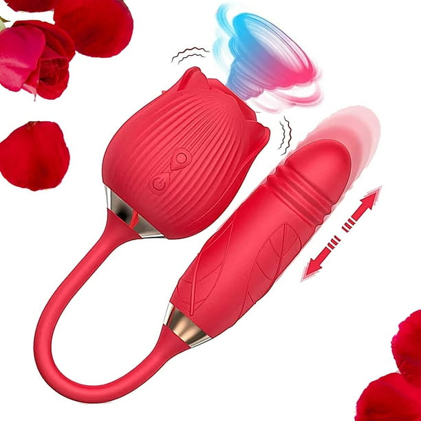 Rose Toy For Women 2 In 1 Vibrator And Adult Sex Toys With Vibrating