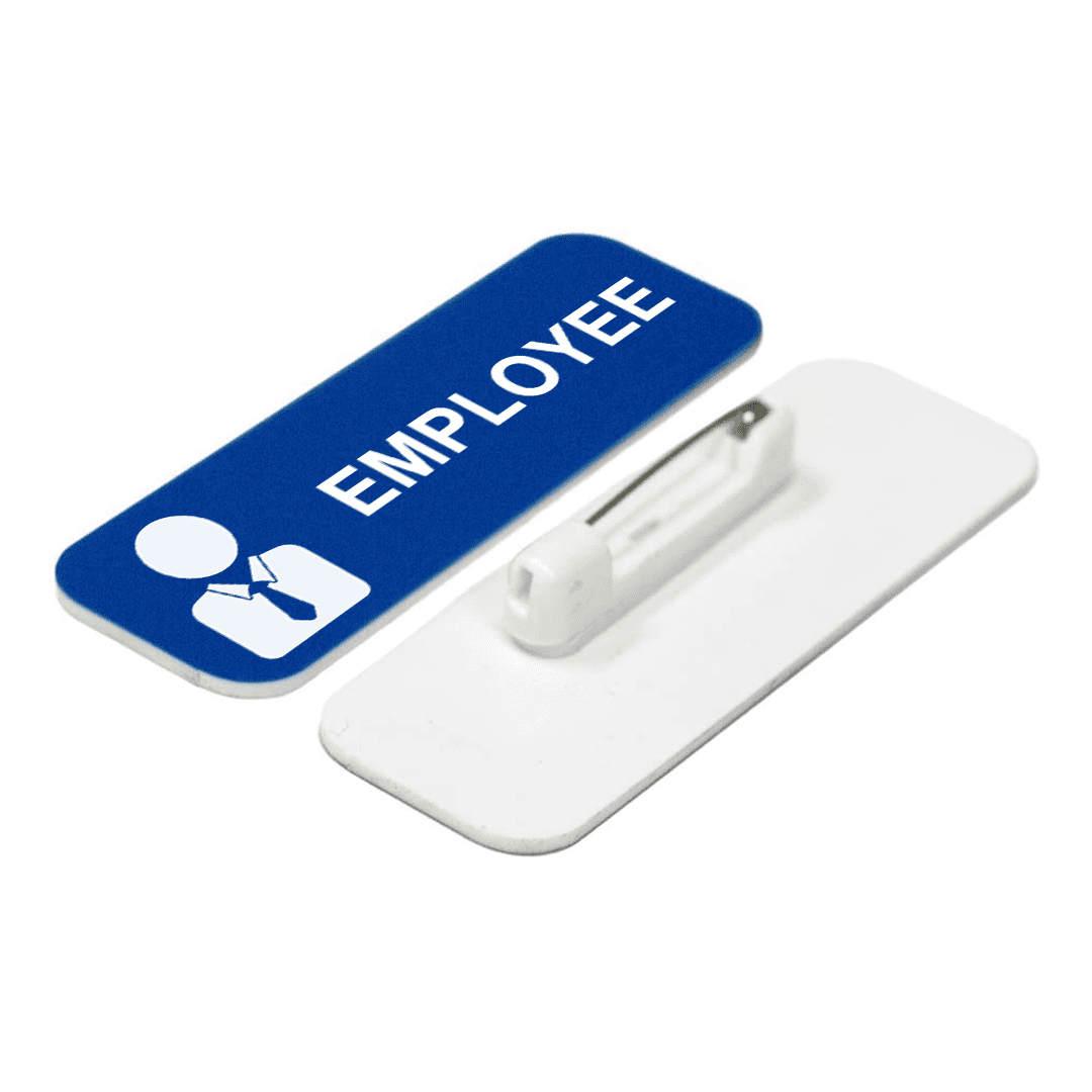 Employee 1 x 3" Name Tag/Badge, Blue, (3 Pack) - Walmart.com