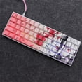 136 Key Keycap Set, Side Print Translucent Keycaps Ergonomic for Gaming ...