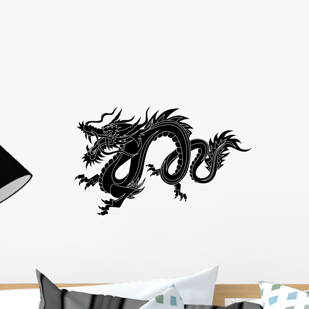 Chinese Dragon Wall Decal by Wallmonkeys Peel and Stick Graphic (18 in ...