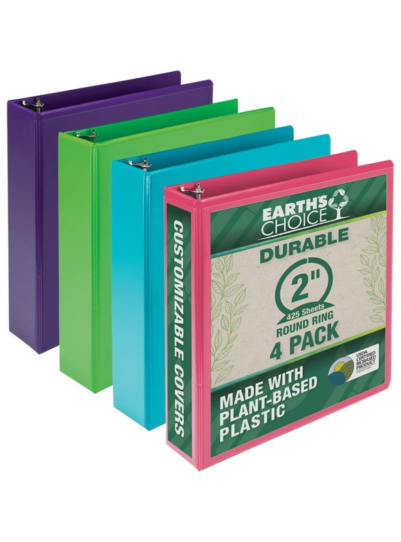 2 Inch Binders in Binder by Ring Size - Walmart.com